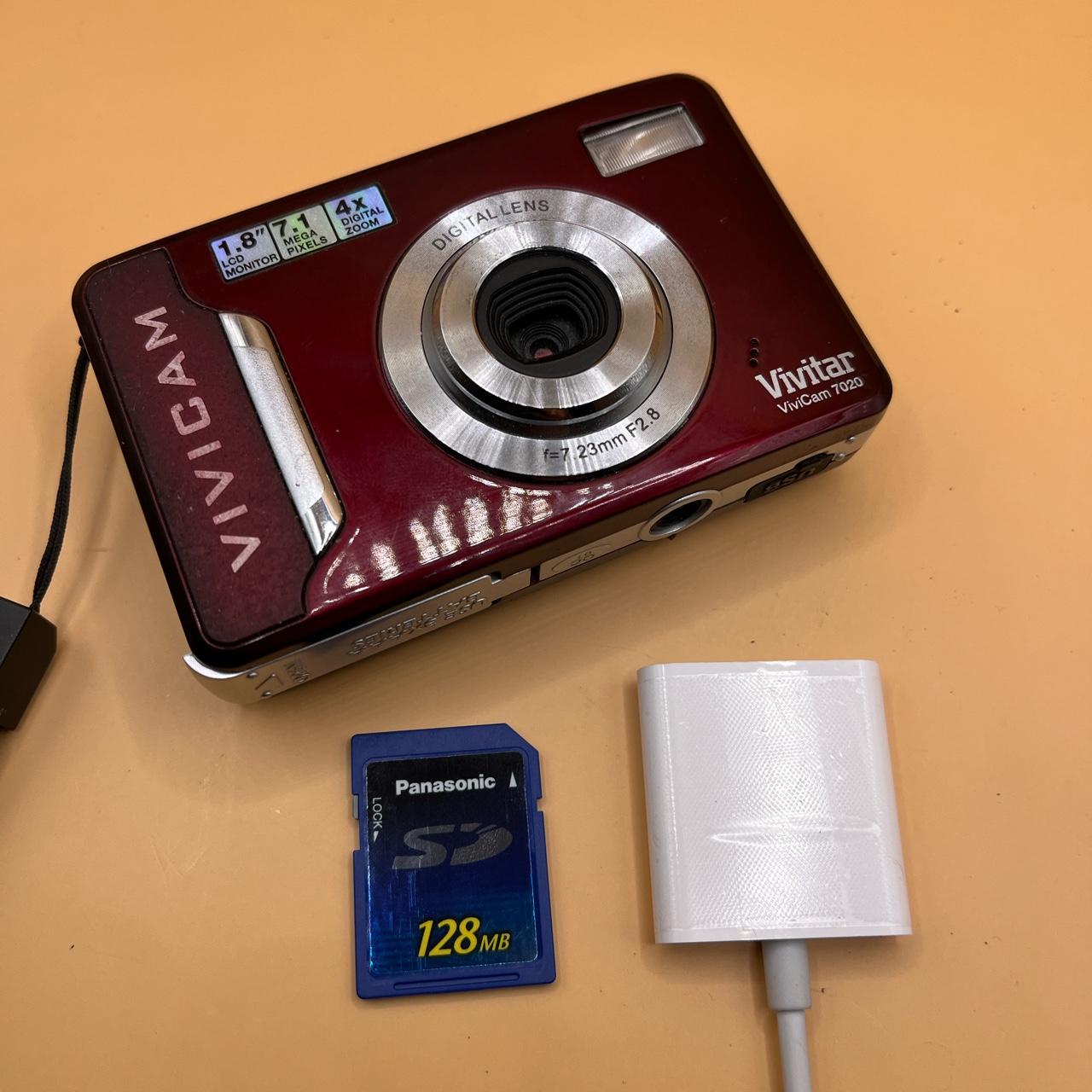 Vivitar vivicam 7020 vintage digital camera Red... - Depop