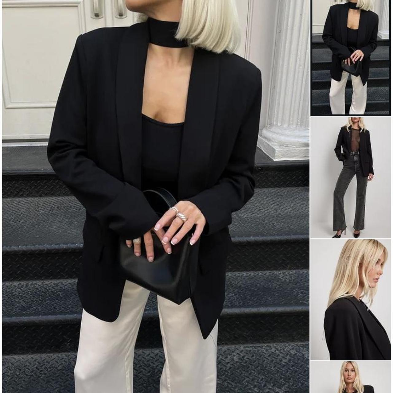 NA-KD classic blazer in black A tad too long for me... - Depop