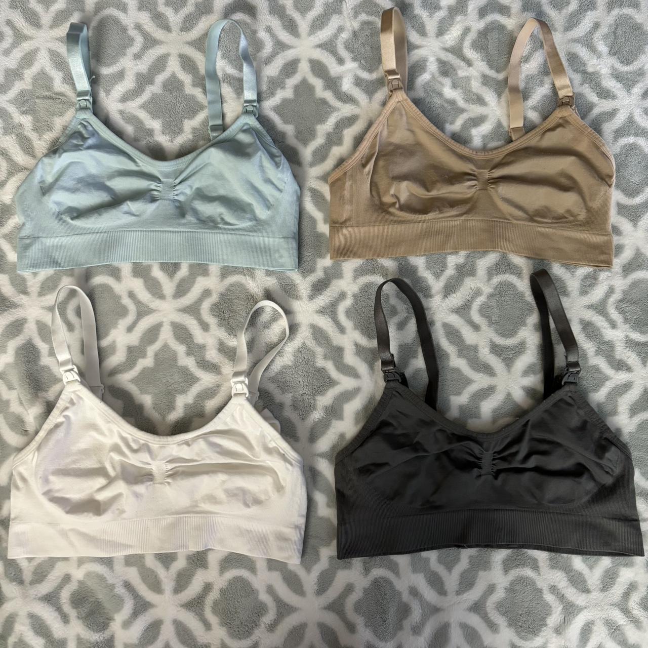 Suekaphin 4PACK Nursing Bra Wireless Bra Women's... - Depop