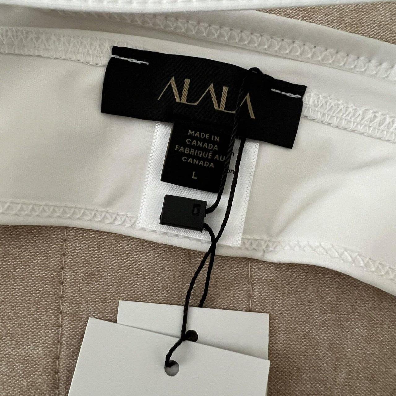 Alala Tied-Front Sports Bra Bone Size L unpadded New... - Depop