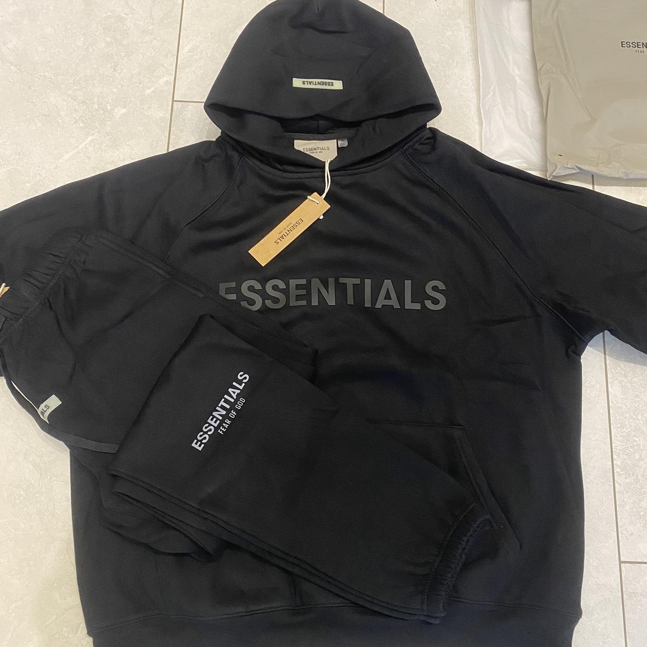 SS20 FOG Essential tracksuit - Black #essentials... - Depop