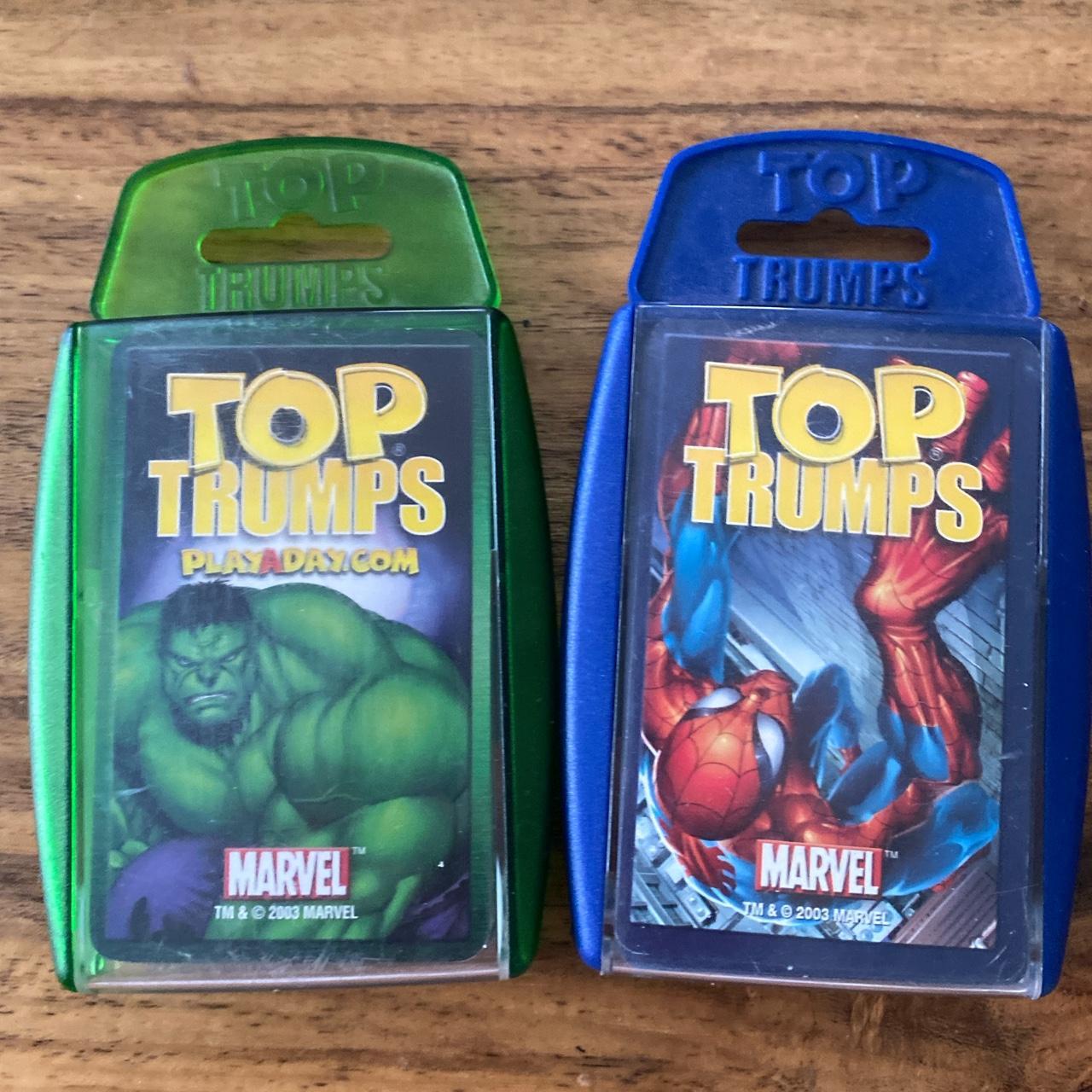 Two sets of Marvel Top Trumps Tags: comics comic... - Depop