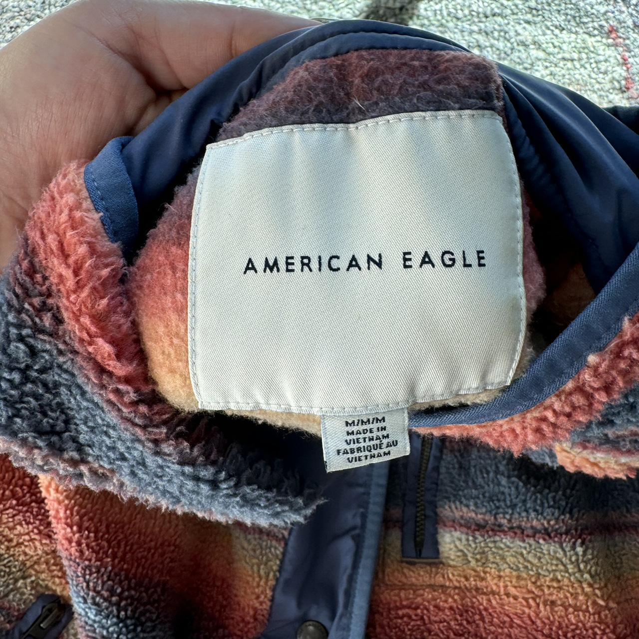 Multi-coloured fleece jacket that’s super cute!!... - Depop