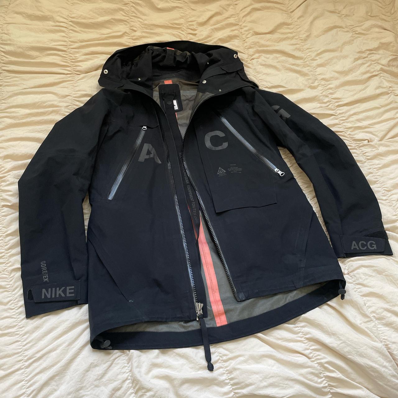 NikeLab ACG Alpine Jacket Black Grey Gore-Tex Jacket... | Depop