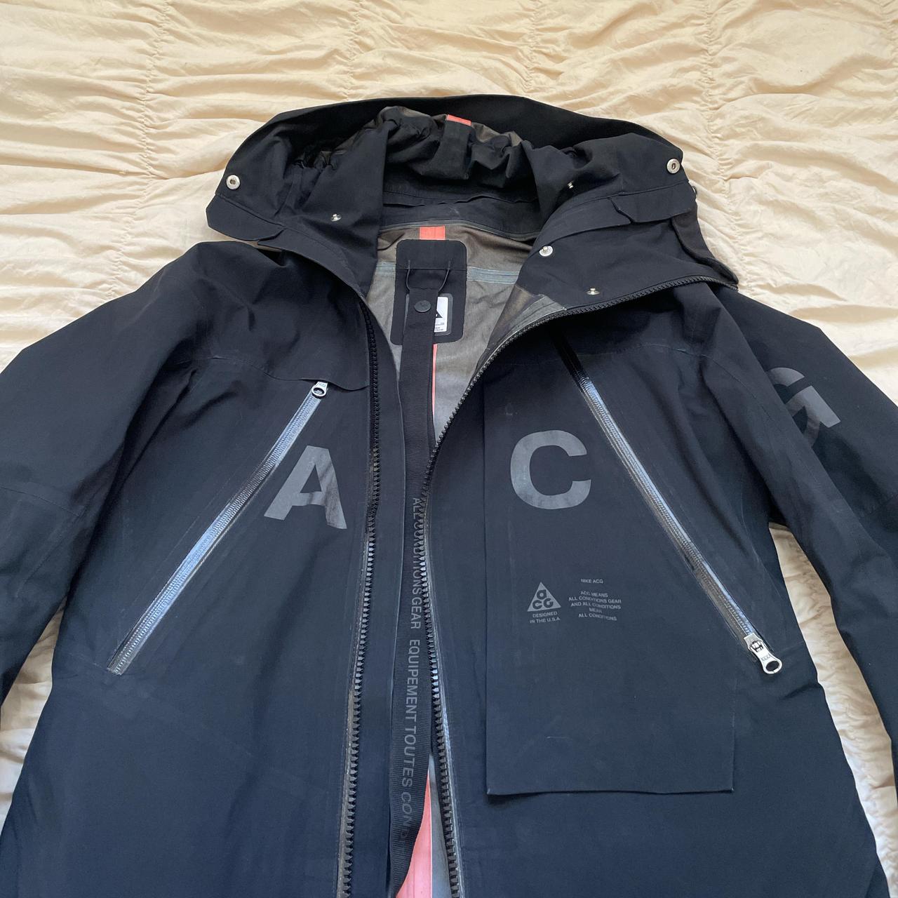 NikeLab ACG Alpine Jacket Black Grey Gore-Tex Jacket... | Depop