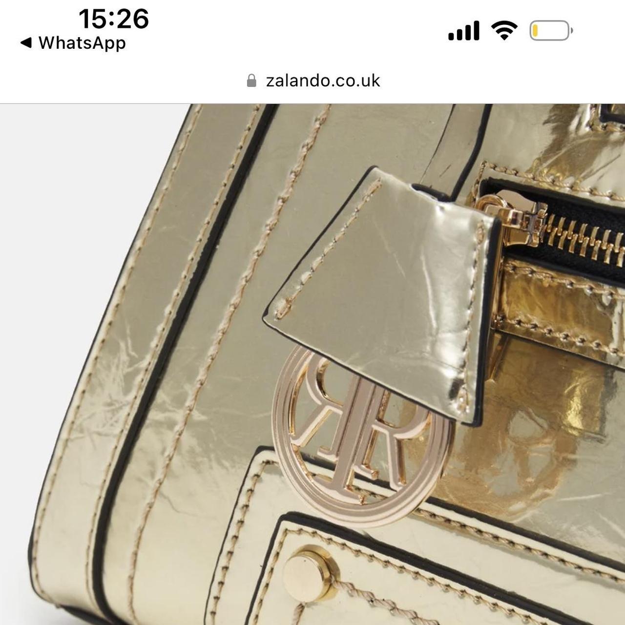 River island gold tote bag Used once RRP £41 - Depop