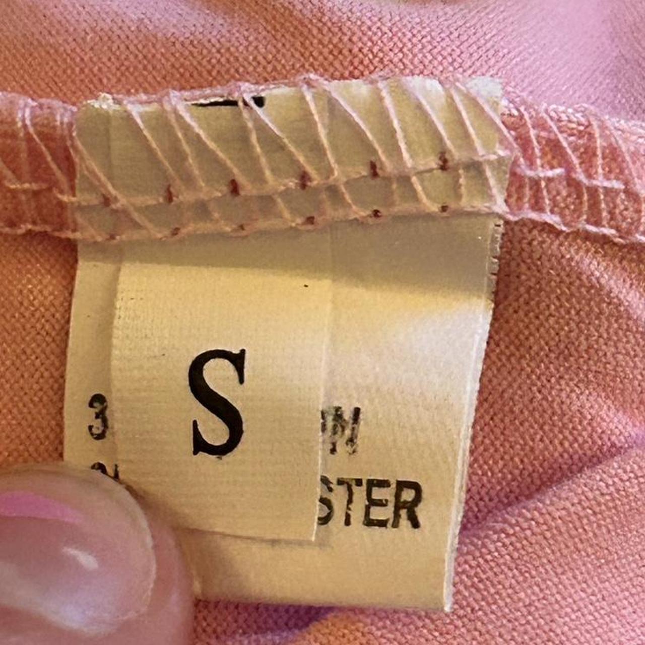 Y2K coquette baby pink rose tube top - size S -... - Depop