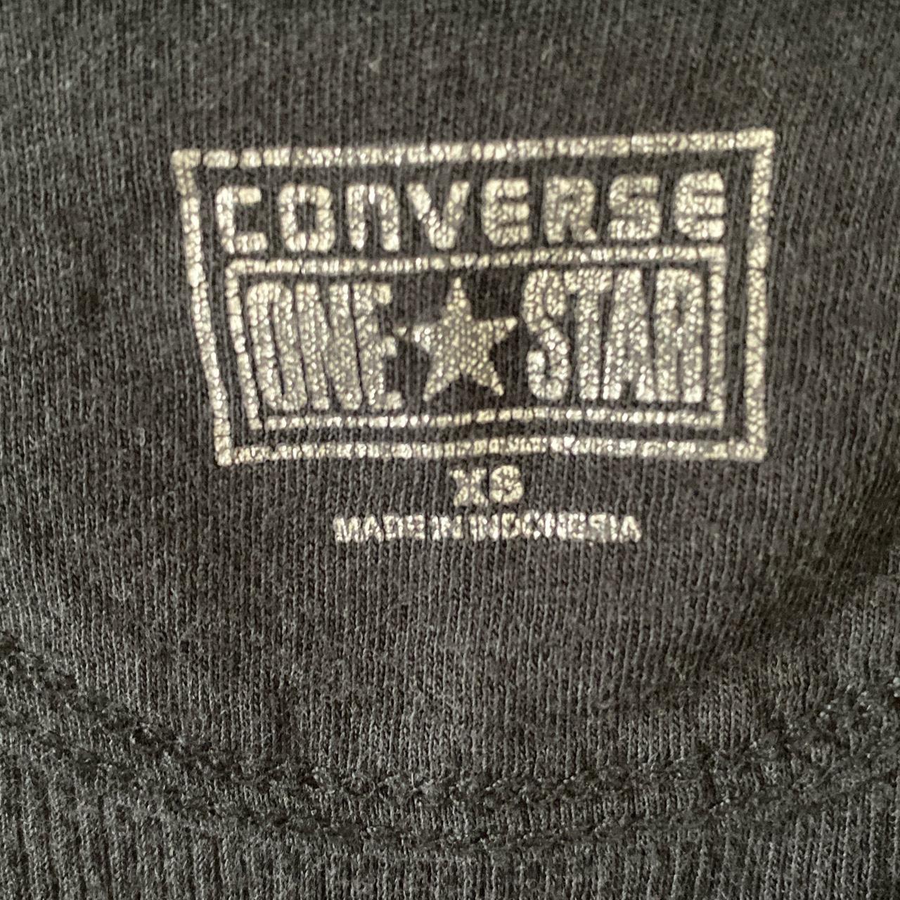 xs Converse lace trim tank top - Depop