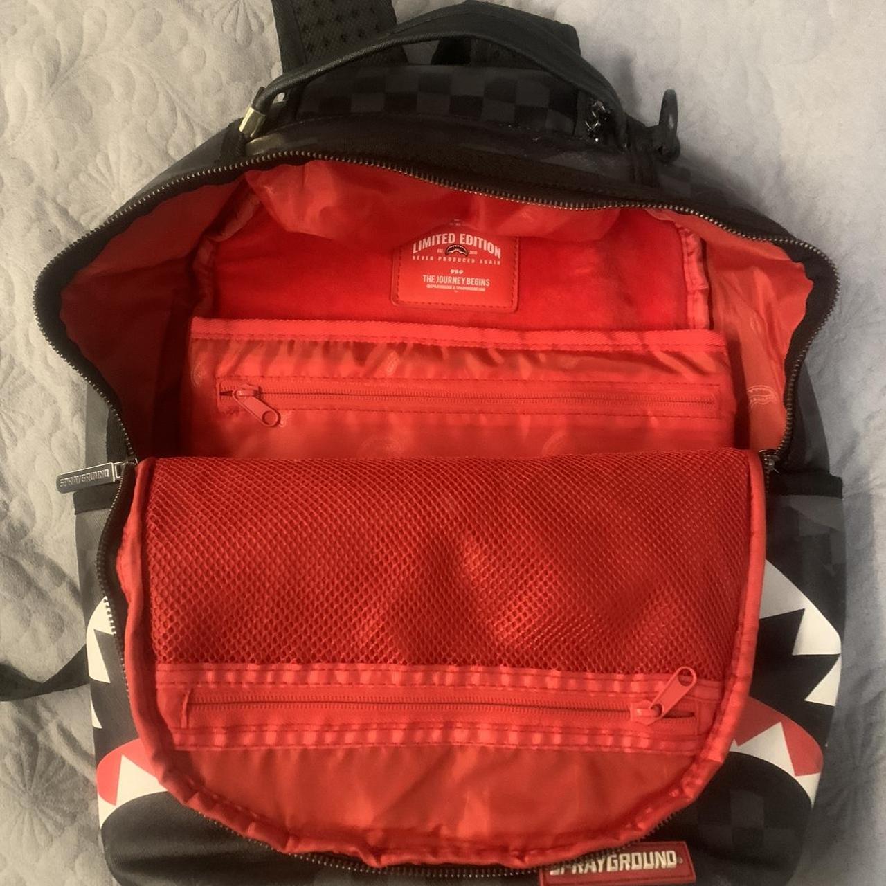 Sprayground backpack -Has some scratch marks on the... - Depop