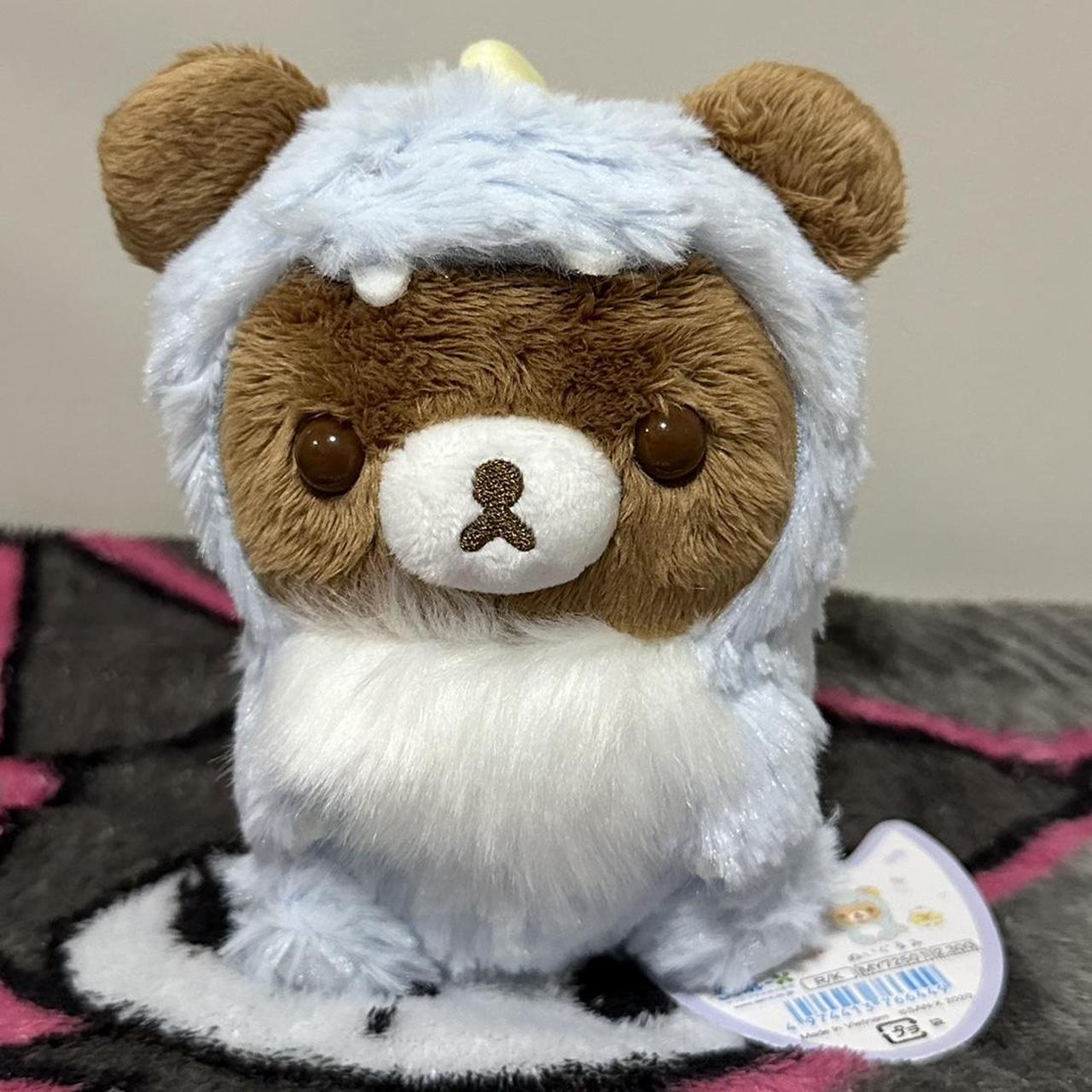 New with tags San-X Chairoikoguma dinosaur plush.... - Depop