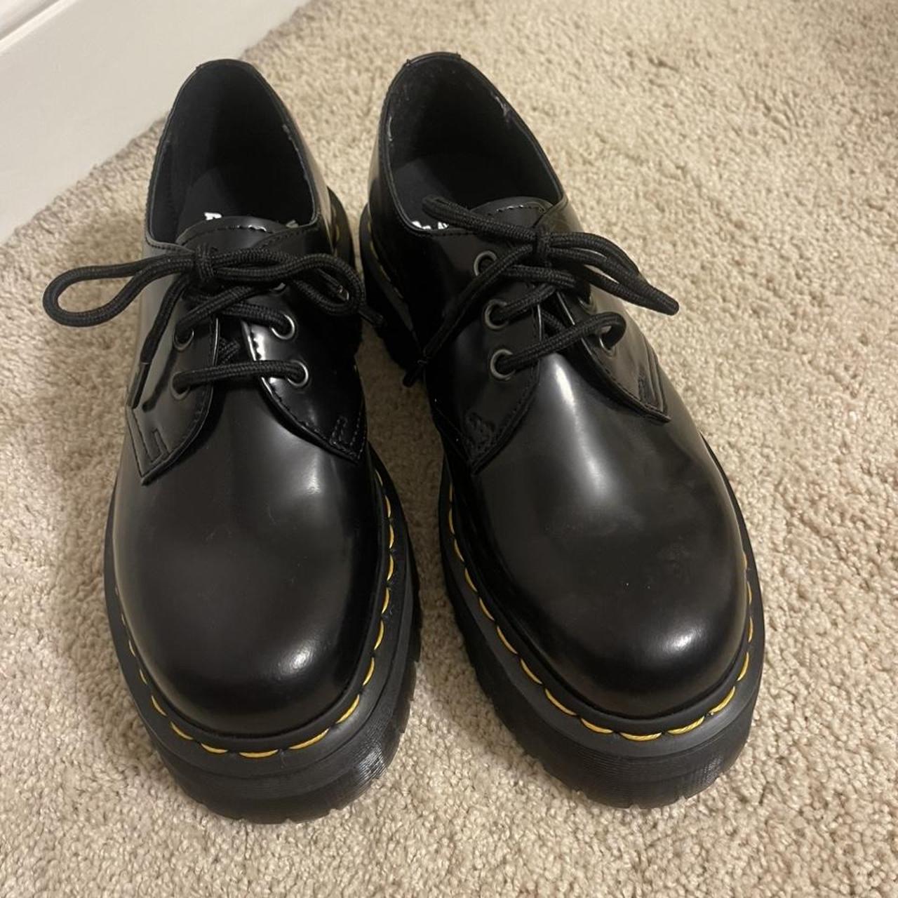 Brand new never worn low rise platform doc martens,... - Depop