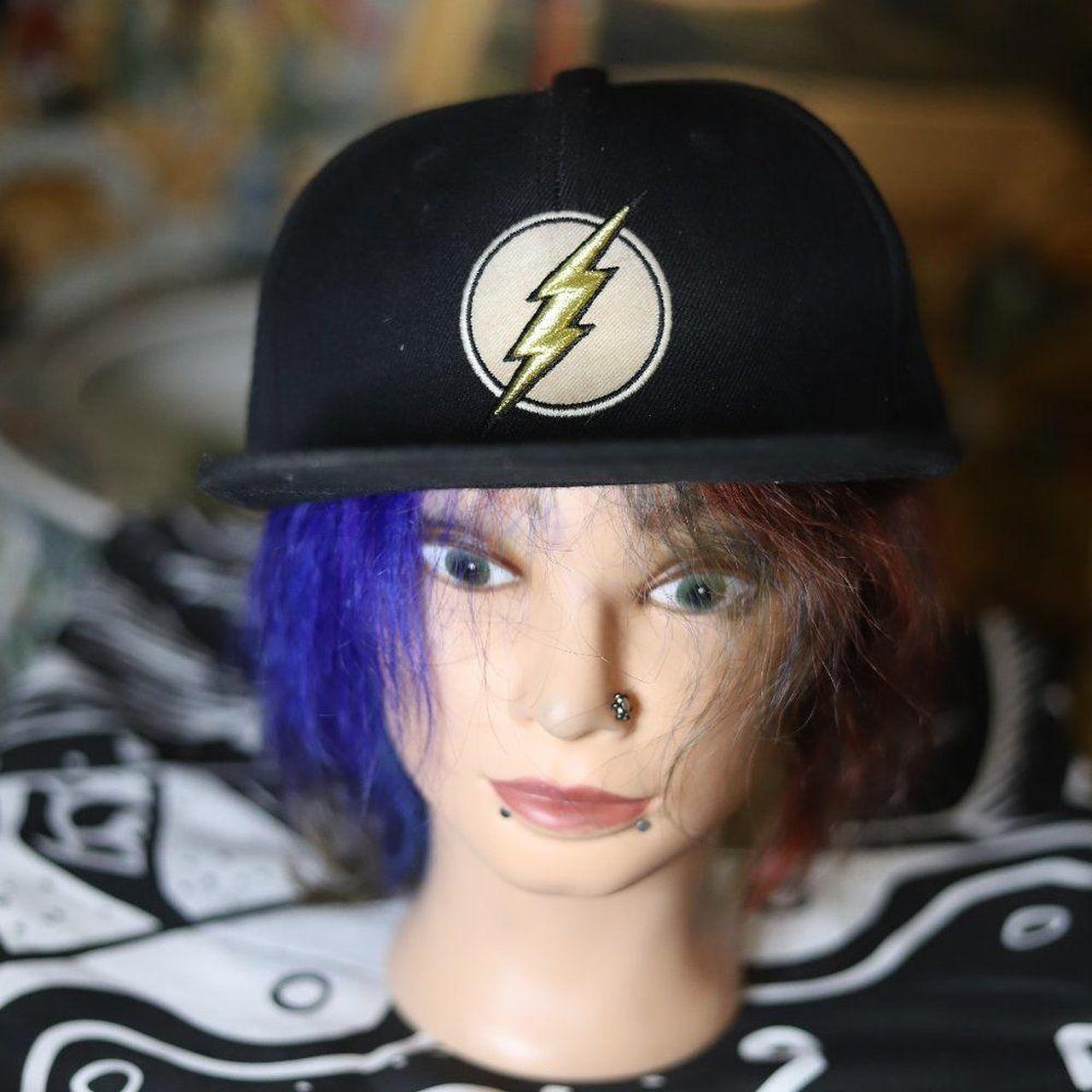 Description: The Flash DC Black and Gold Snapback... - Depop