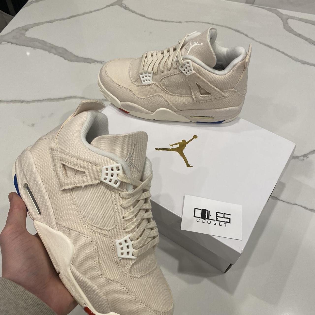 Jordan Women's White and Cream Trainers | Depop