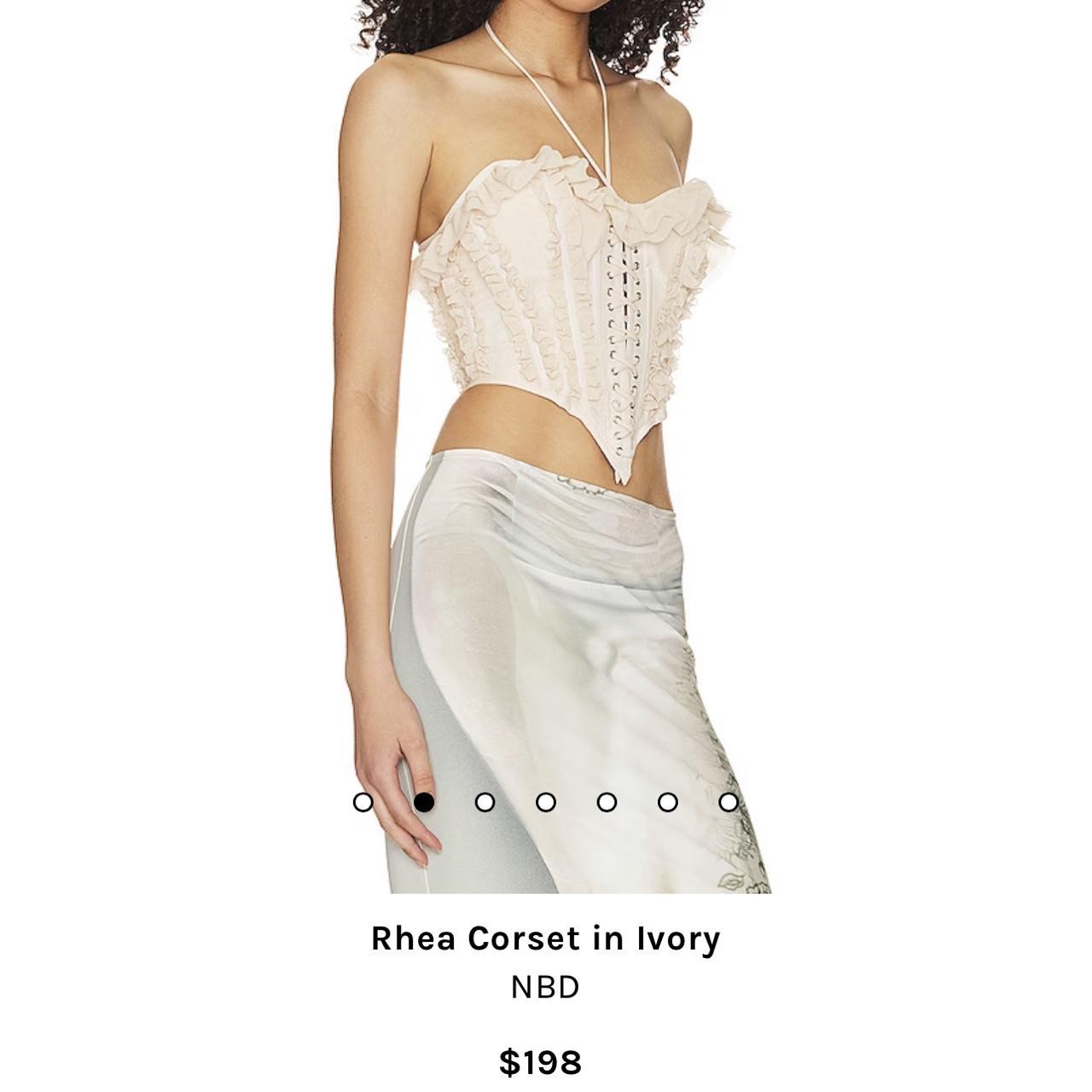 Rhea Corset in Ivory XS never worn :) from... - Depop