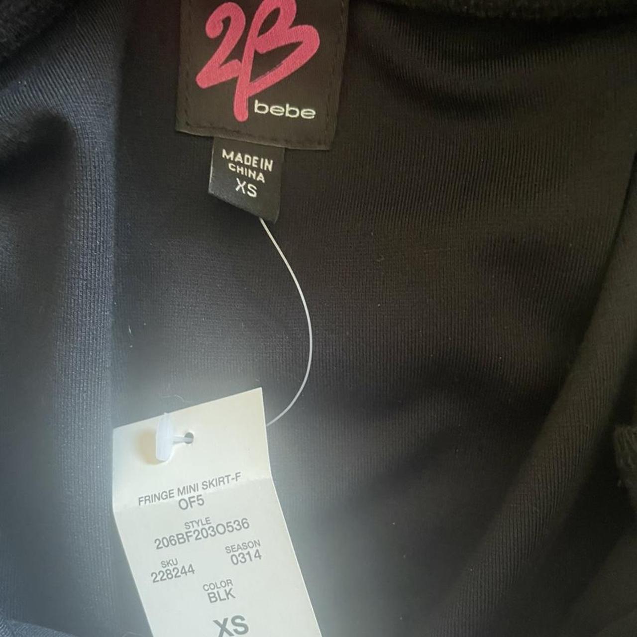 Fringe Mini Skirt from Bebe BRAND NEW Versatile... - Depop