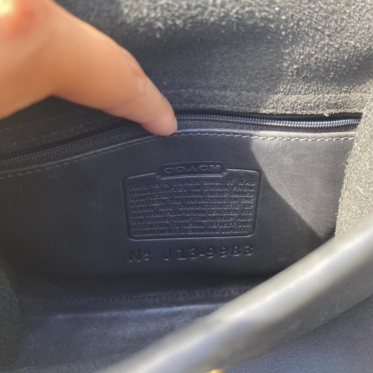 Vintage black Coach crossbody bag Straps and inside... - Depop