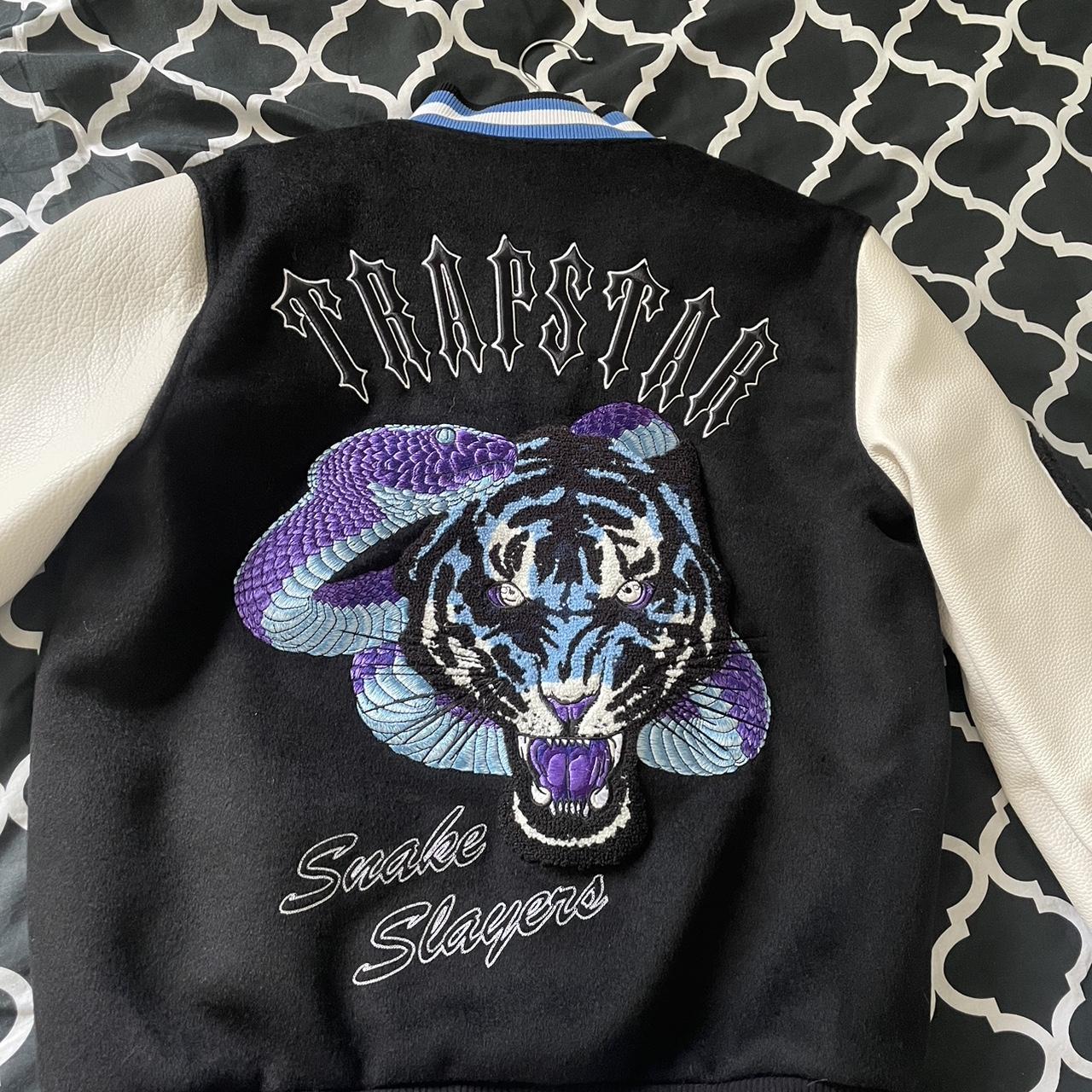 Trapstar snake slayers varsity jacket MEDIUM Unworn,... - Depop