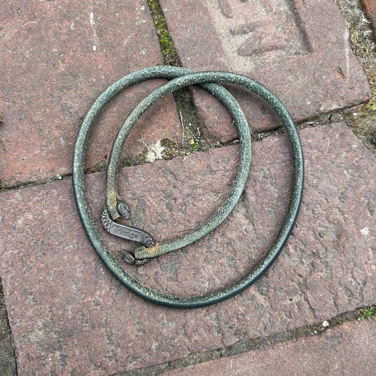 Pledge Leather and Snake Wrap Bracelet Very sick... - Depop