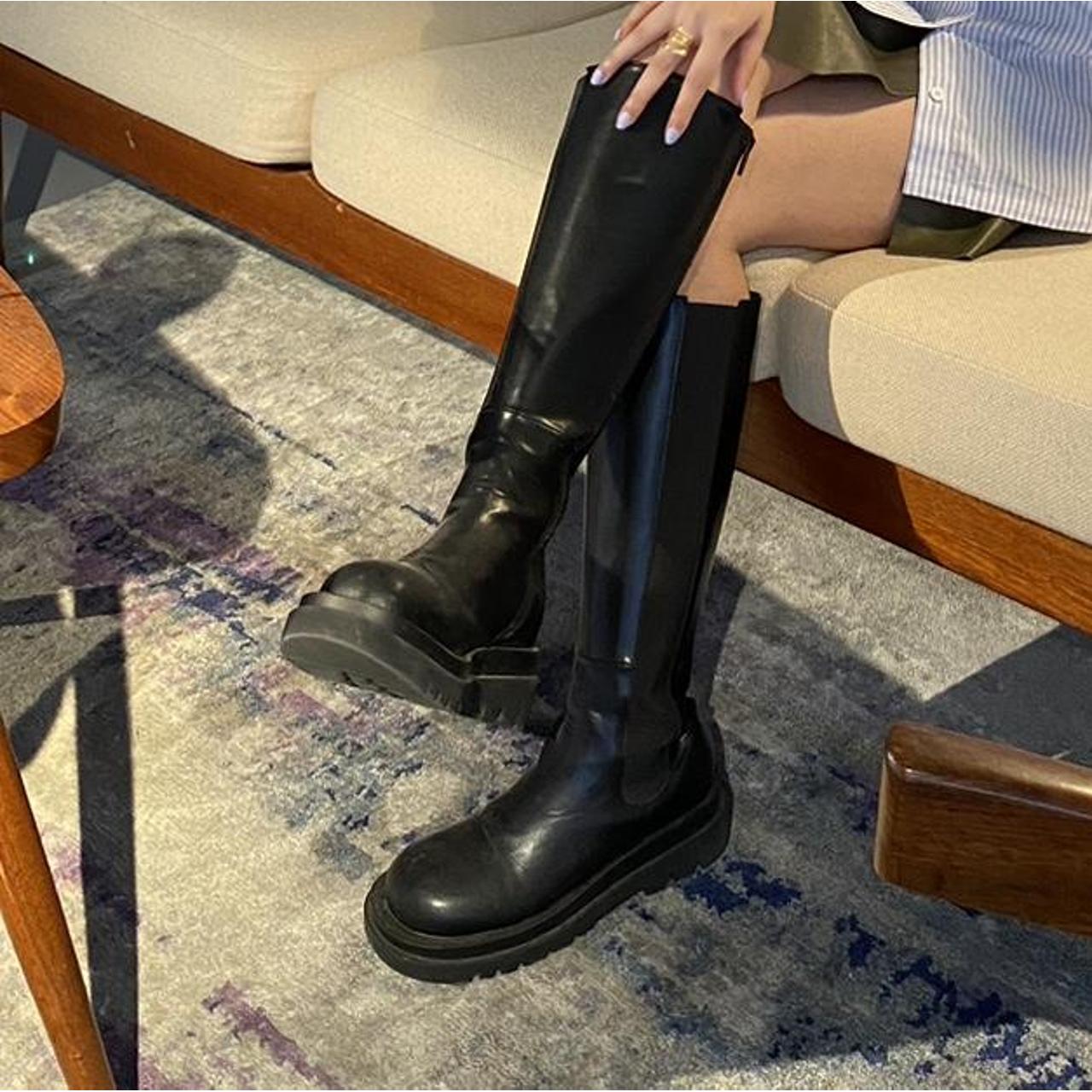 JINNI PICK BLACK BOOTS KNEE HIGH 🖤 SUPER well... - Depop