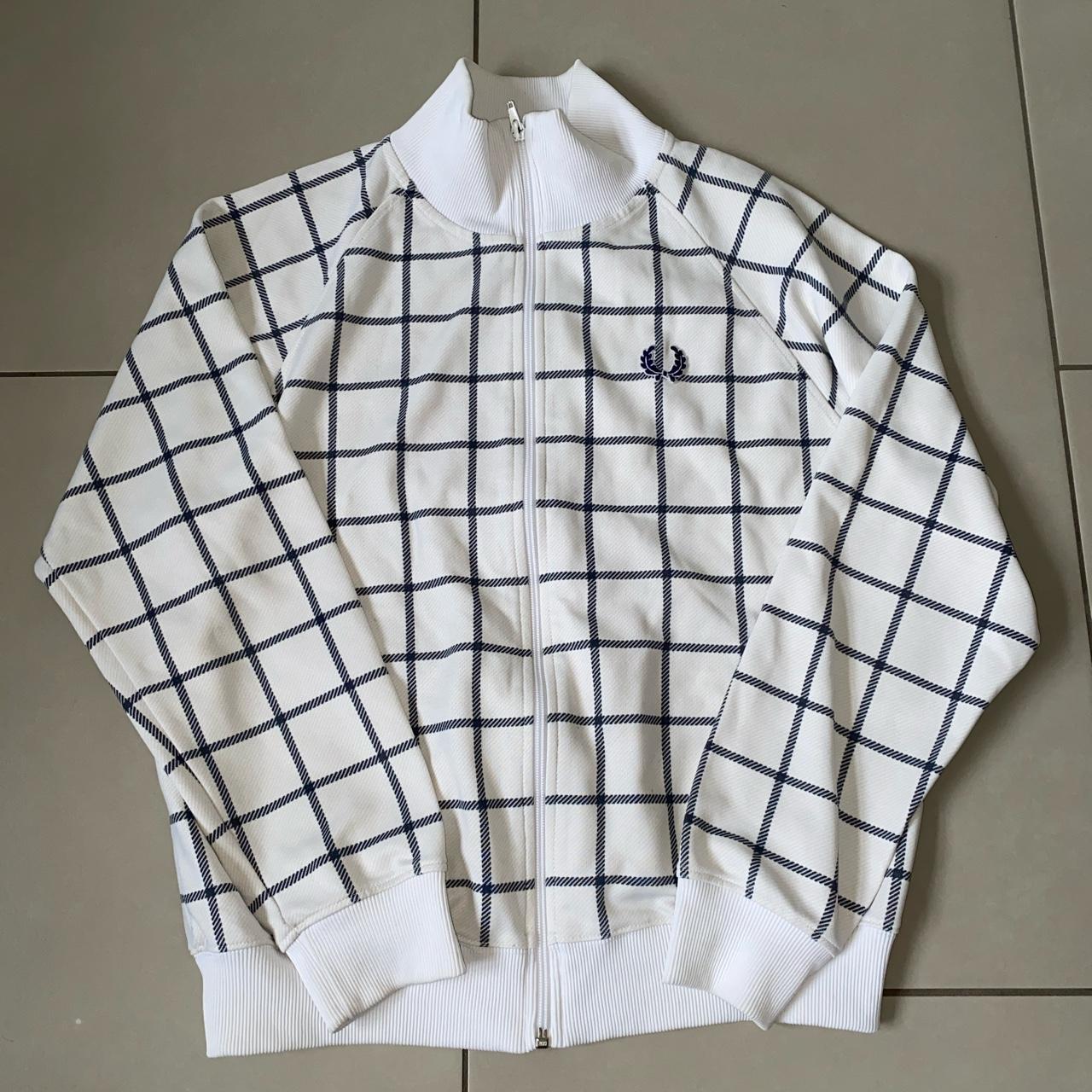 Fred Perry Men's White Jacket | Depop