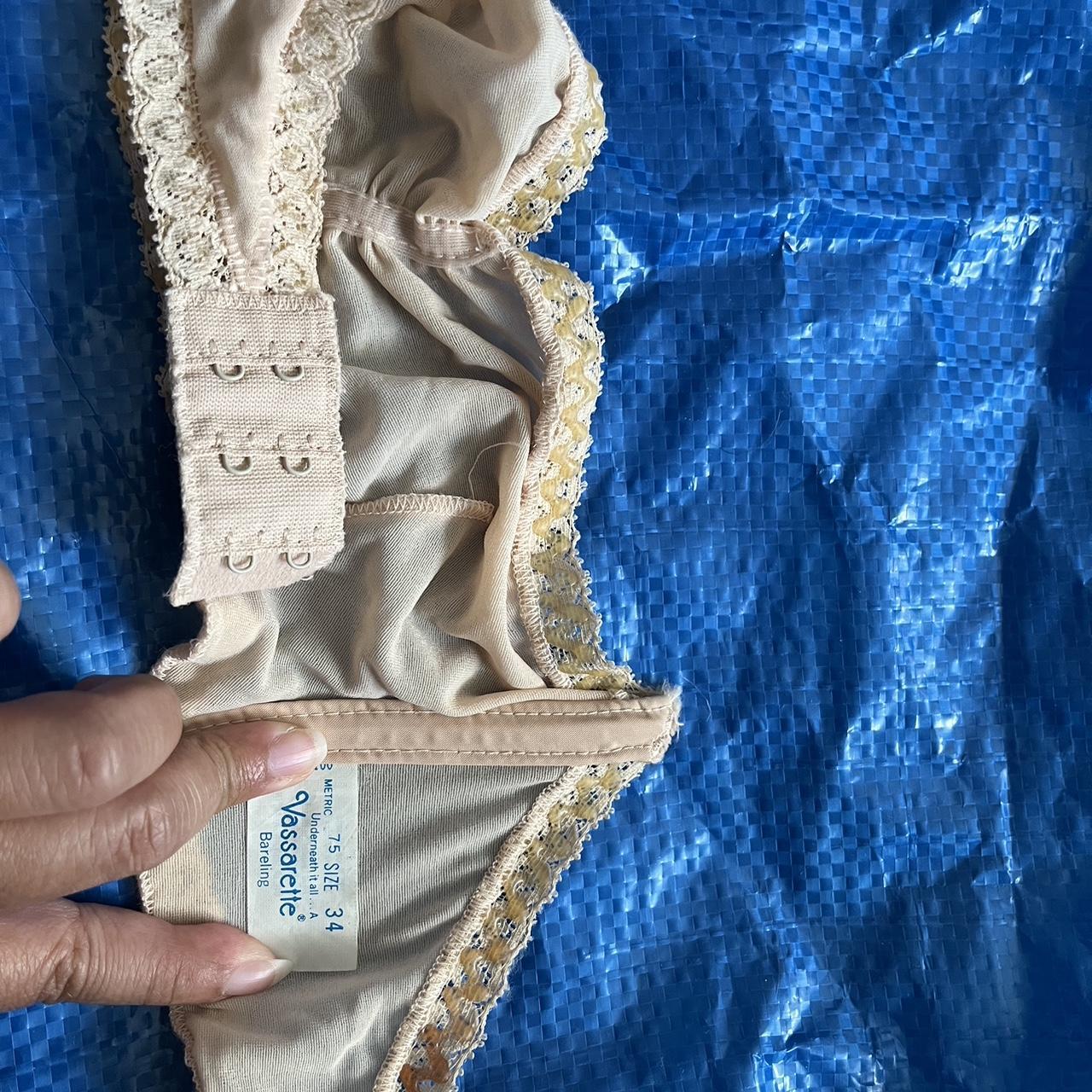 Vintage 50s Vassarette bandeau bra - Depop