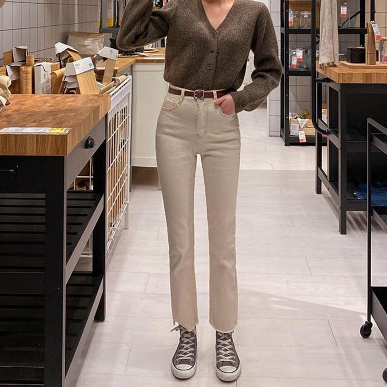 CHUU under your spell straight cotton pants 💗From... - Depop