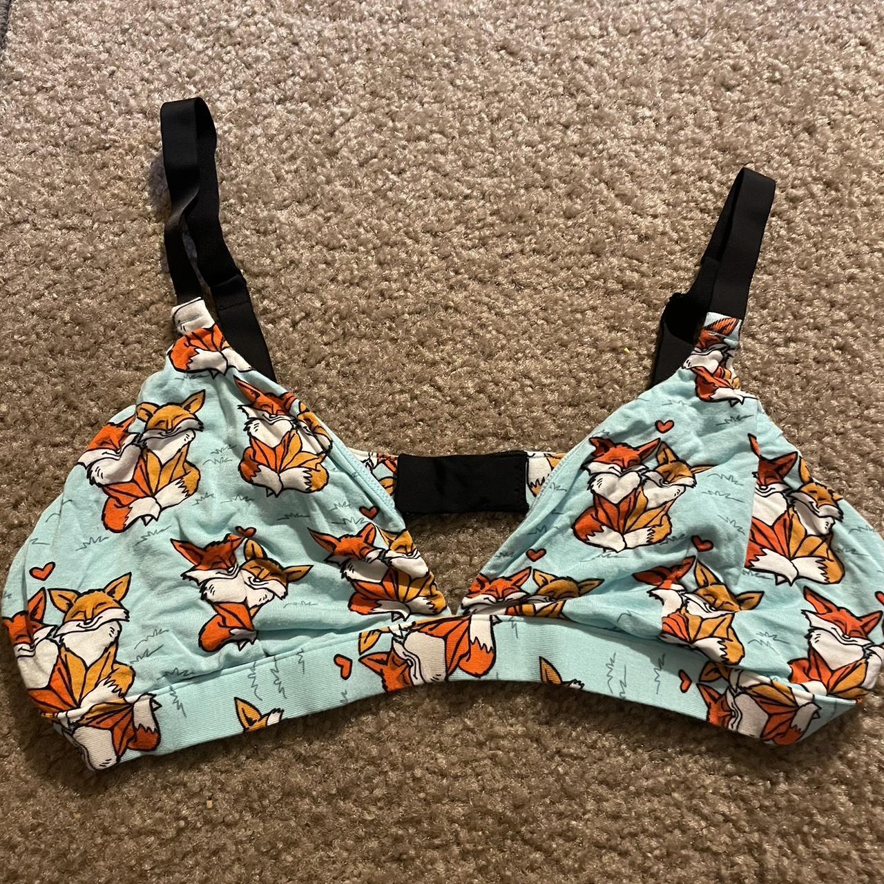 MeUndies Bra Very cute Fox pattern Never... - Depop