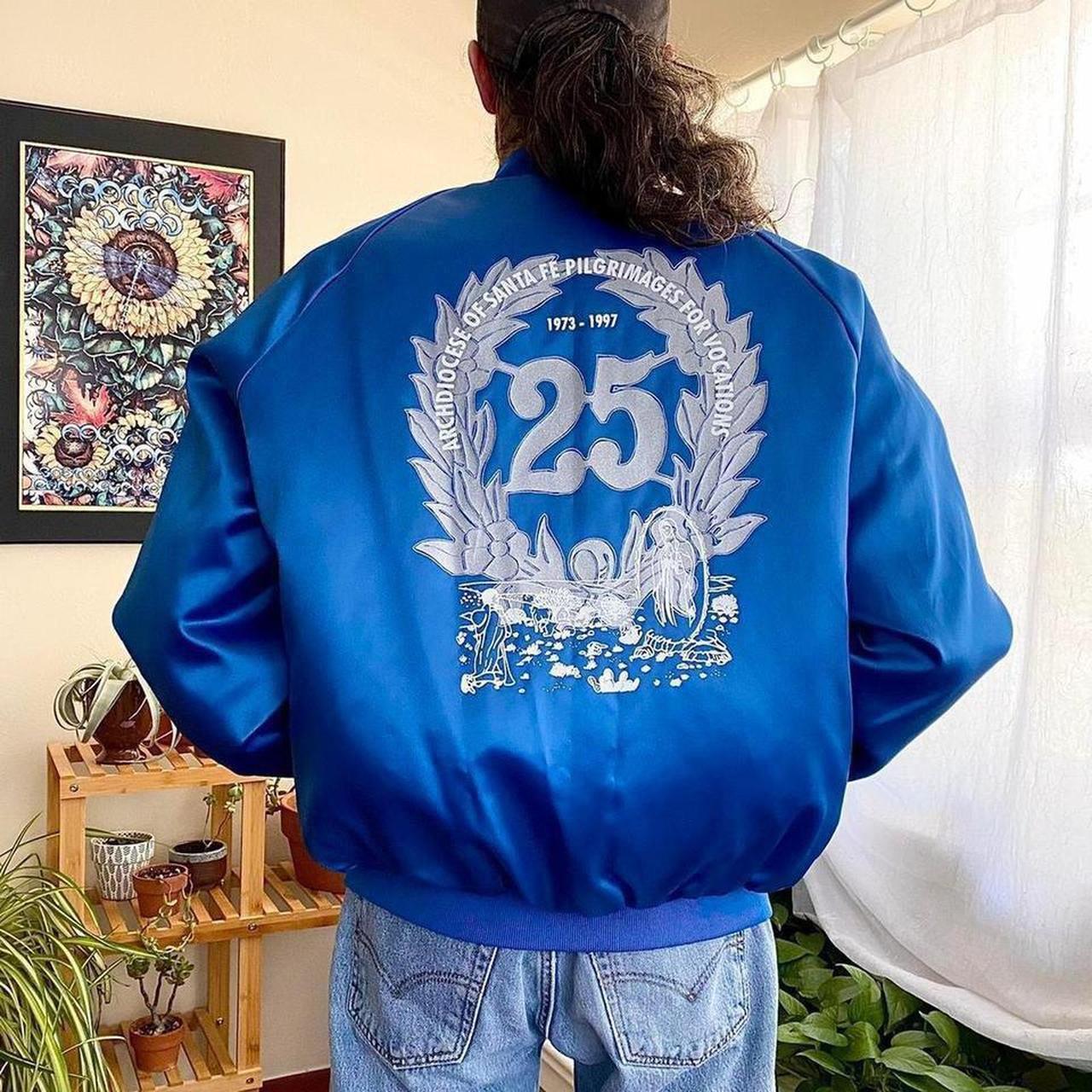 Vintage Western Bomber Jacket. Dead stock 90s Santa... - Depop