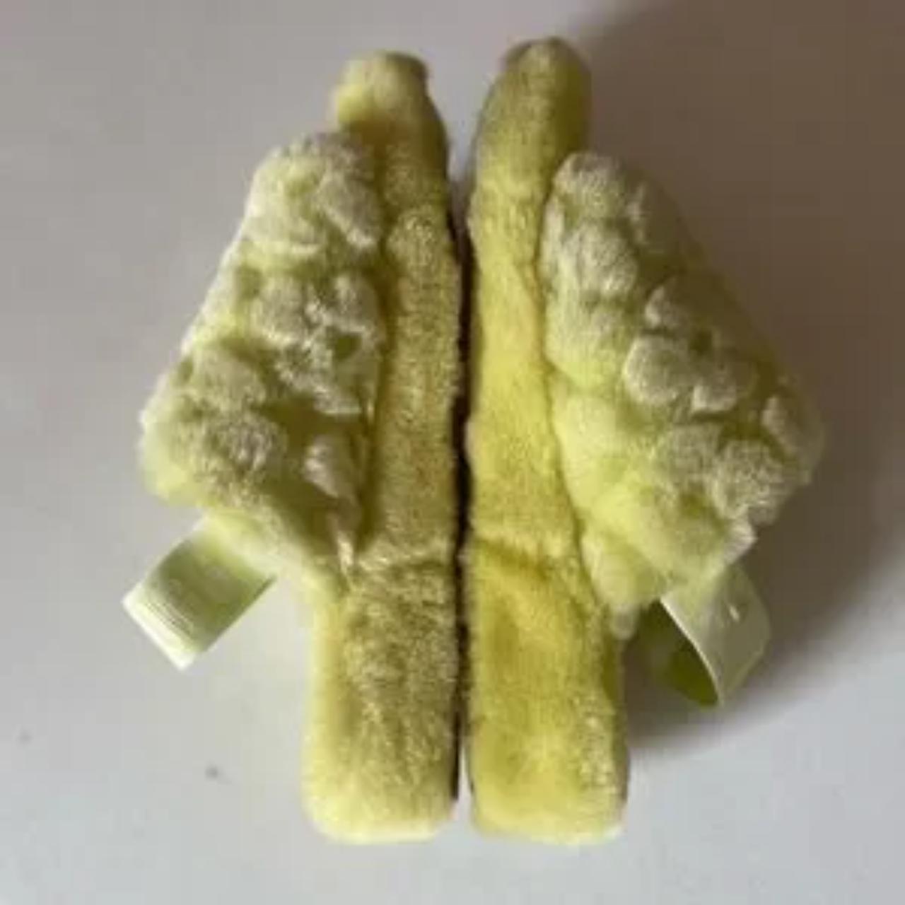 Ugg fluff yeah poppy lime slippers EUC Size 9 #ugg... - Depop