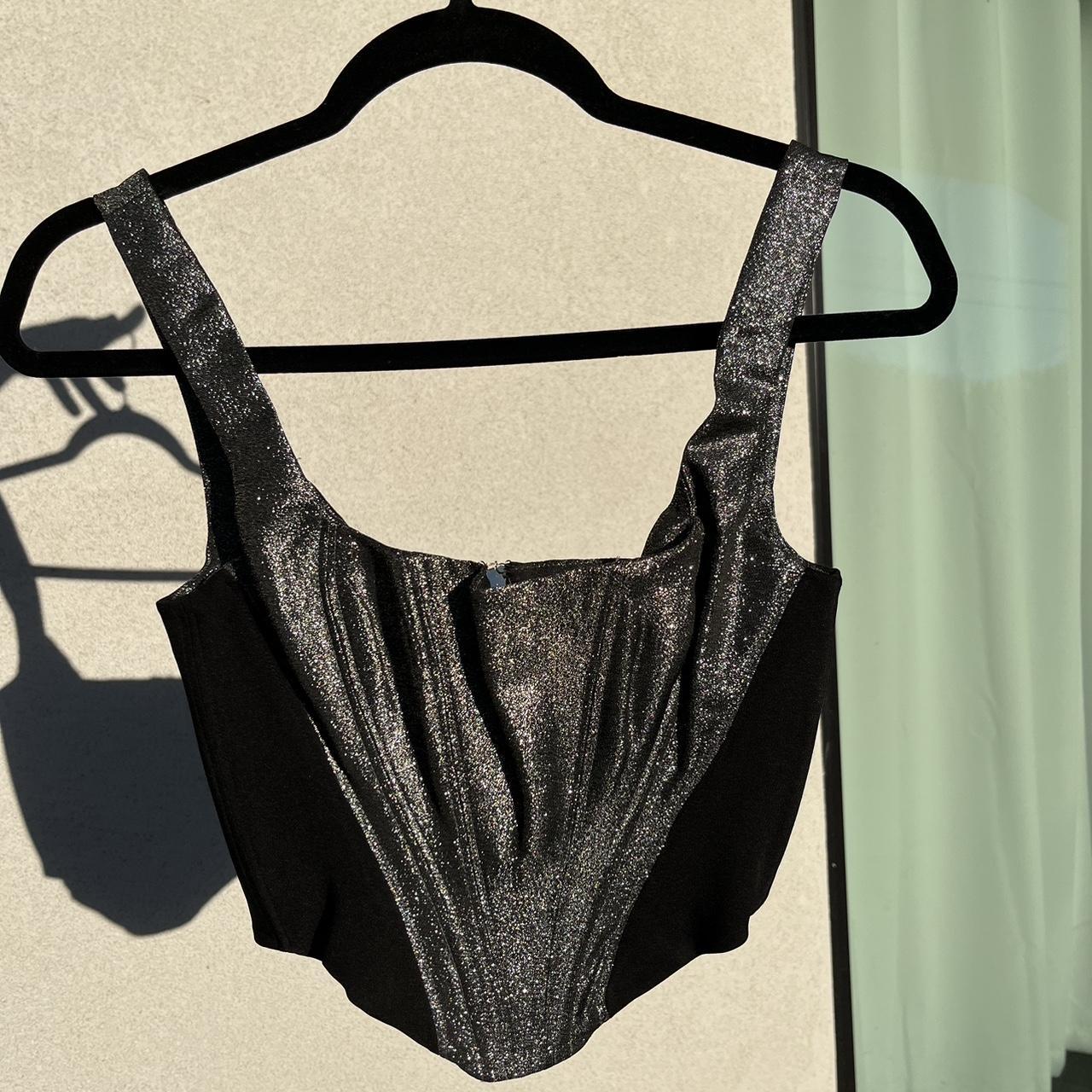 House of Cb silver corset, never worn but tags were... - Depop