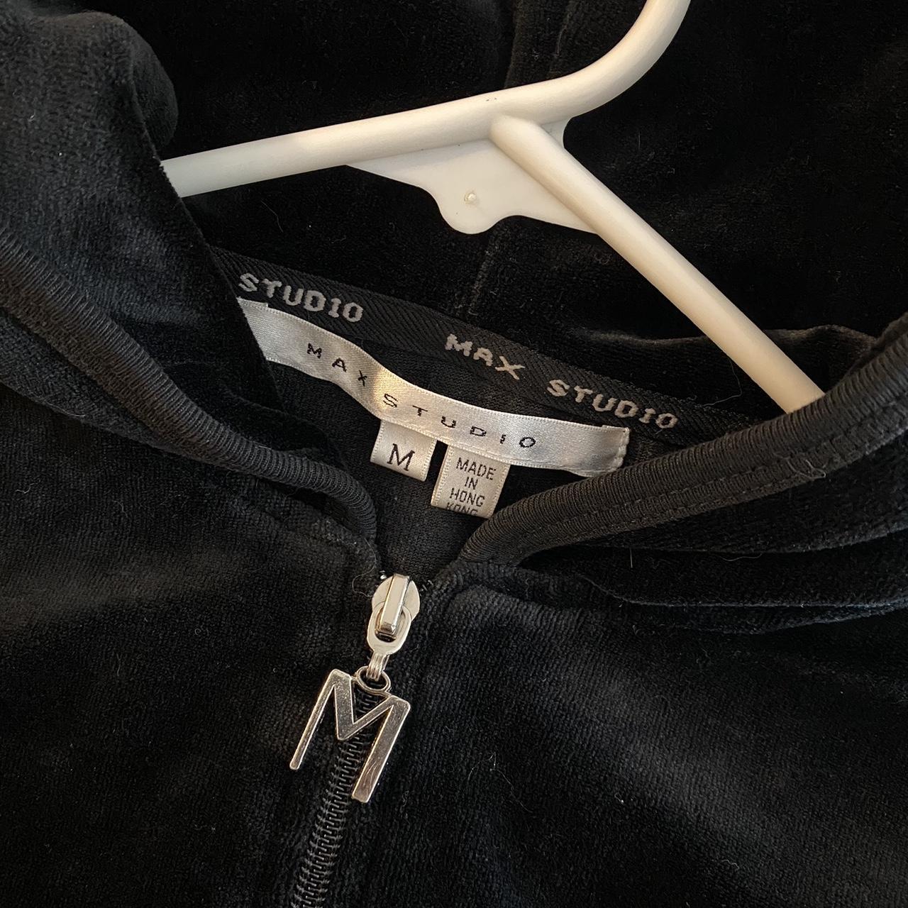 Black Velour Jacket Size medium more of a... - Depop