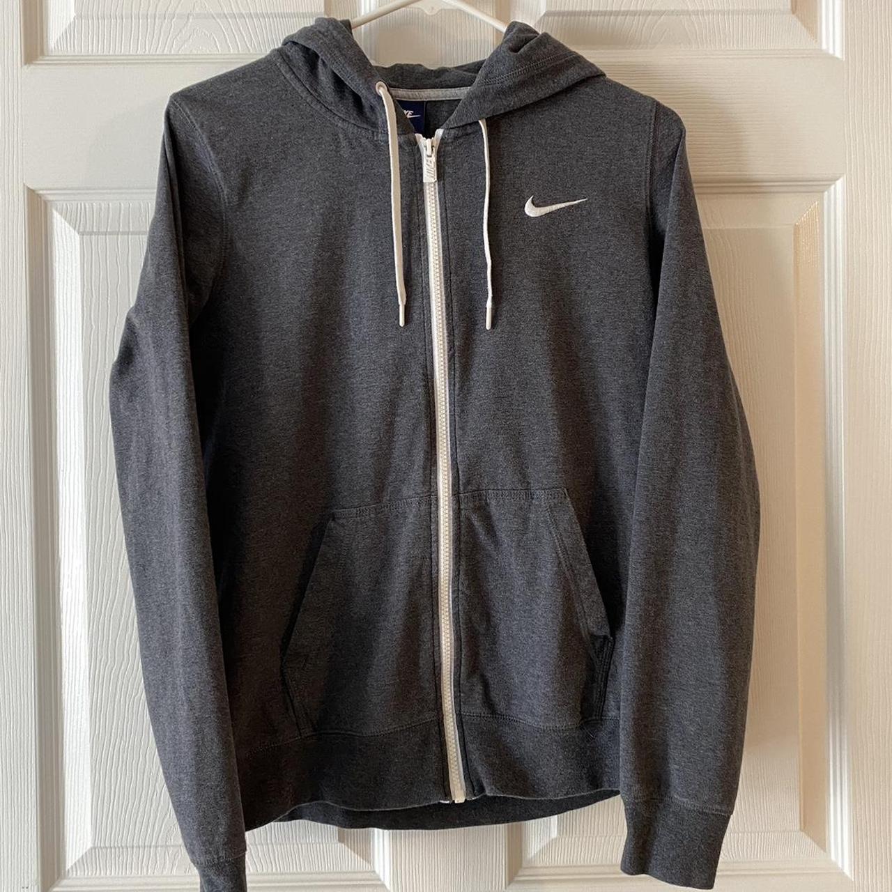Nike athletic jacket dark gray Size large New... - Depop