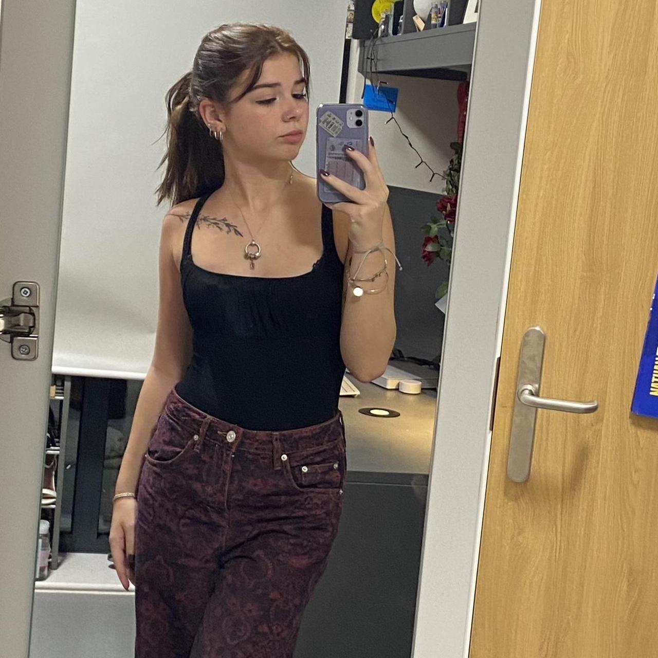 TopShop black bodysuit. Worn a couple times and... - Depop