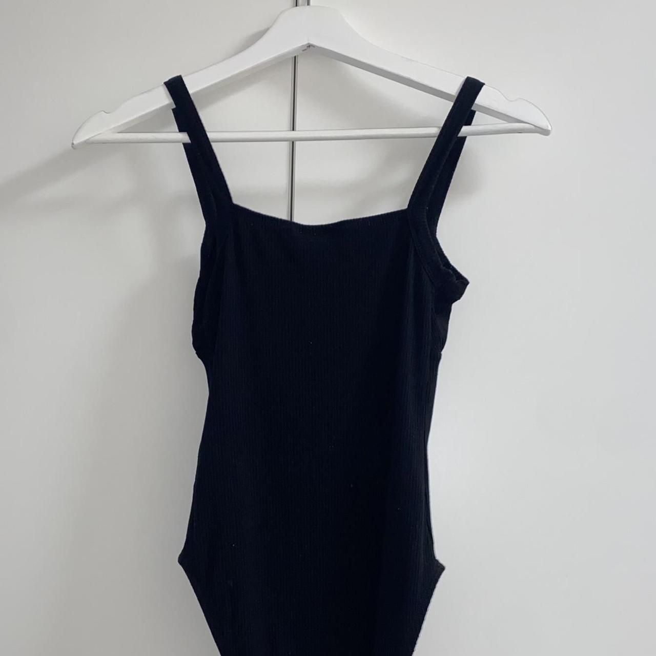 TopShop black bodysuit. Worn a couple times and... - Depop