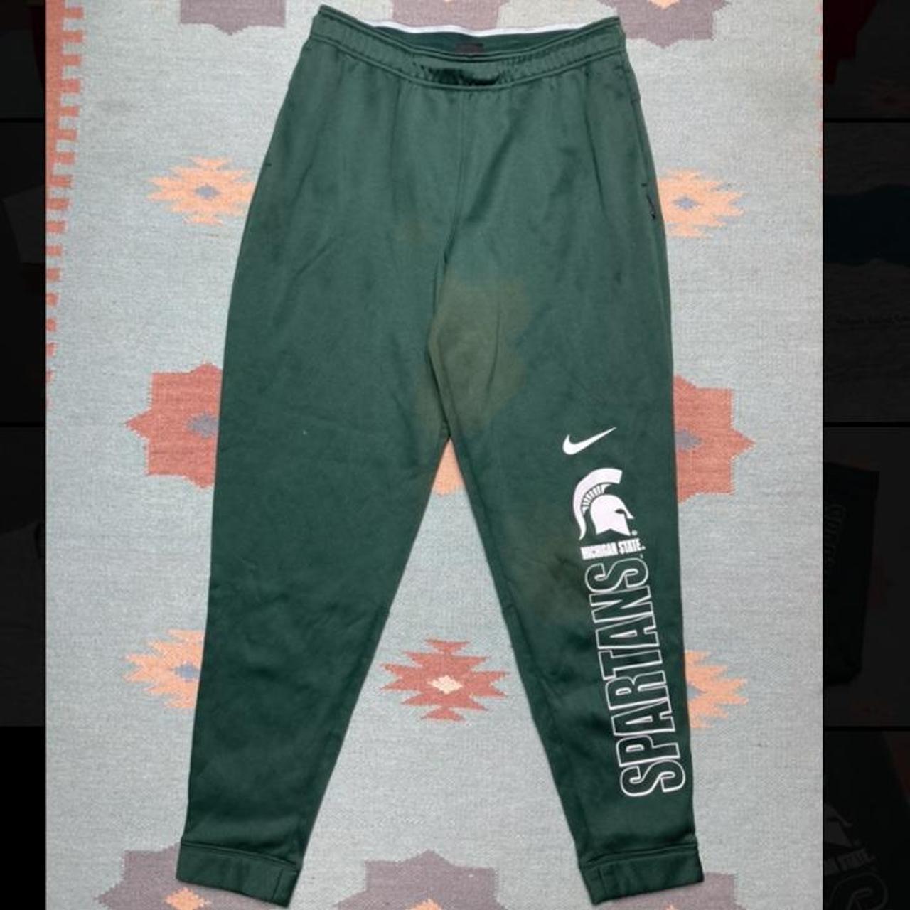 Nike dri fit on field sweatpants Michigan state... - Depop