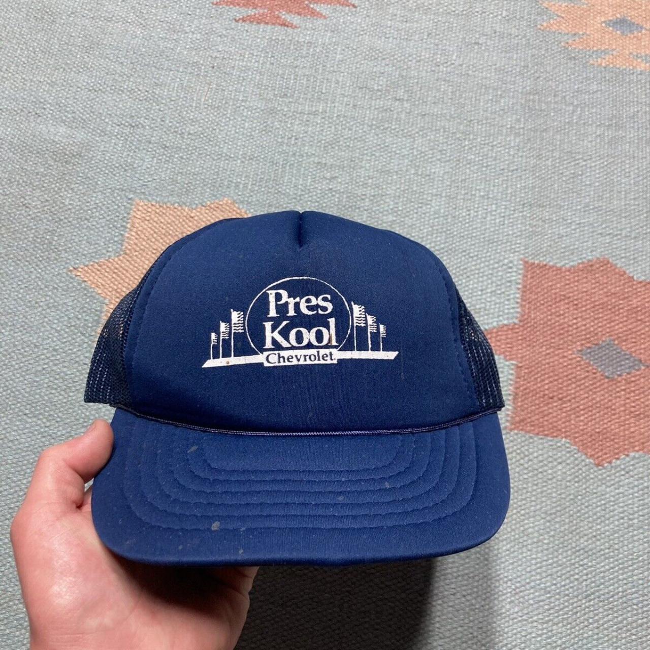 Vintage trucker hat mesh cap Pres Kool Chevrolet... | Depop