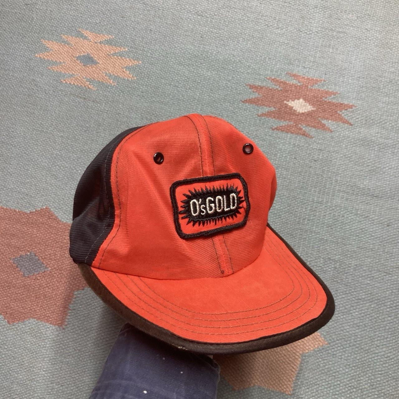 Vintage SnapBack hat pinwheel cap O’s gold patch... | Depop