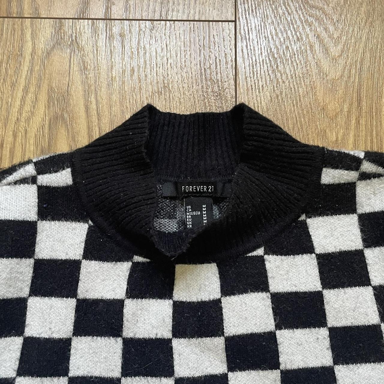 Forever 21 chess board jumper. The coooolest fit.... - Depop