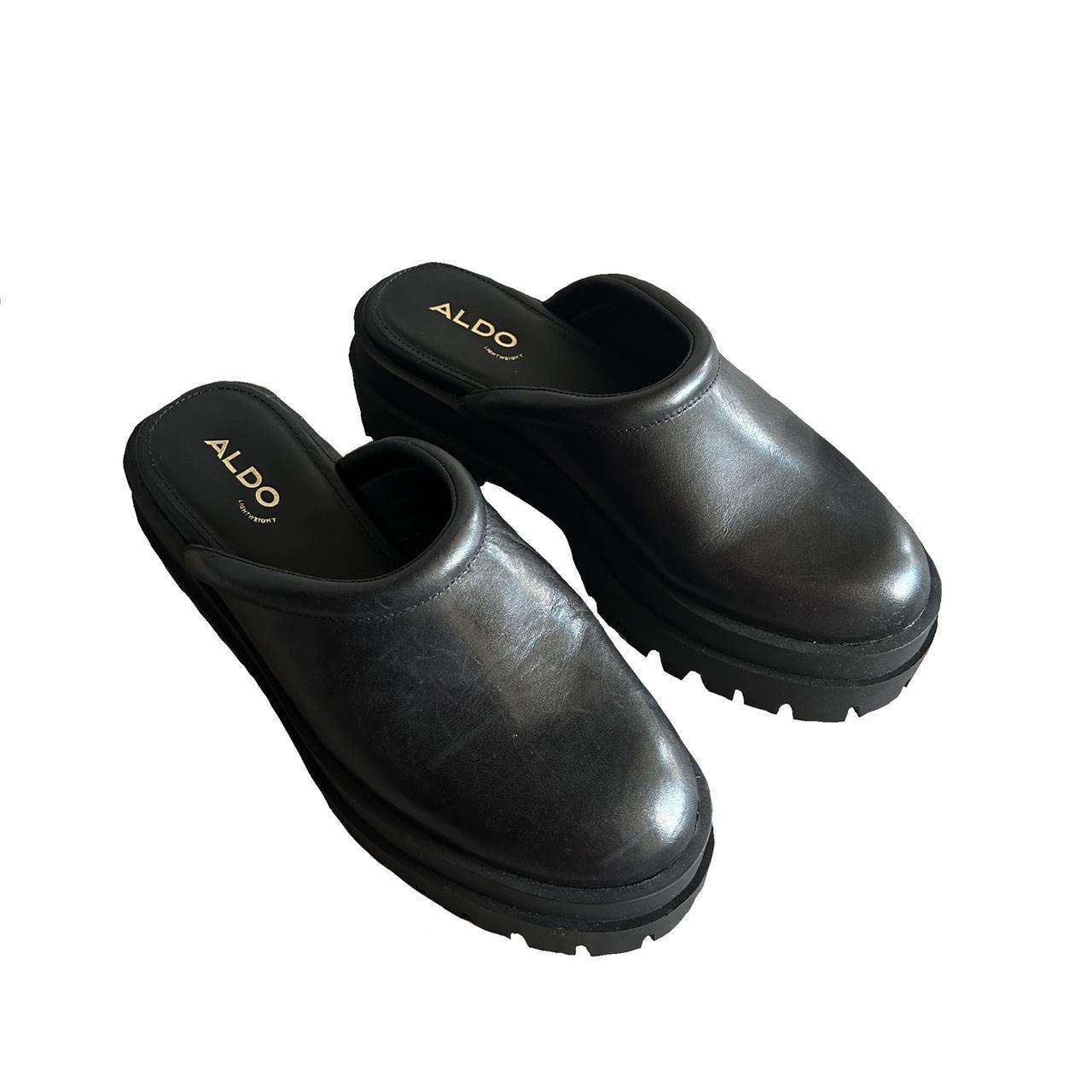 ALDO Women's Black Clogs | Depop