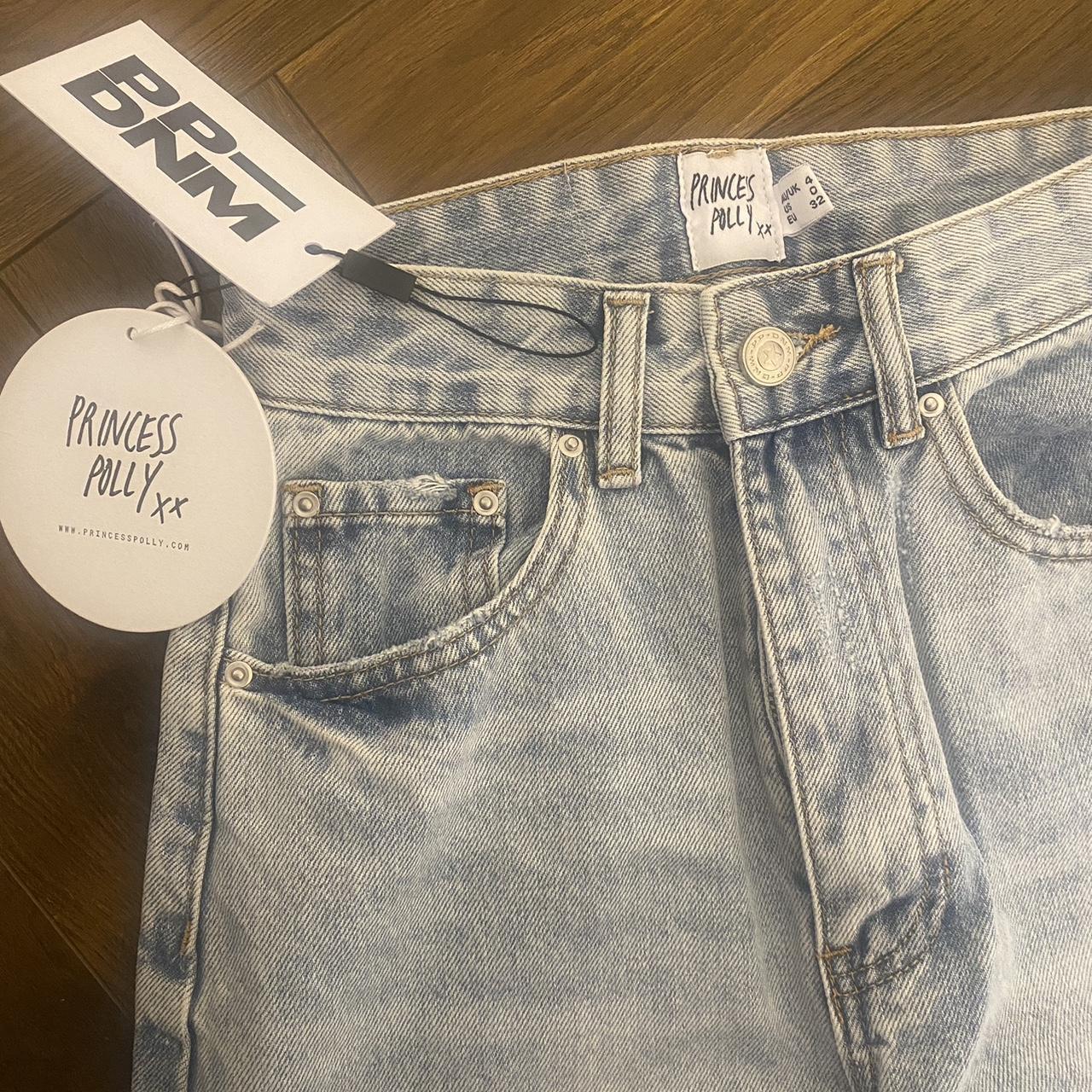 Princess Polly monaco denim jeans Light wash,... - Depop