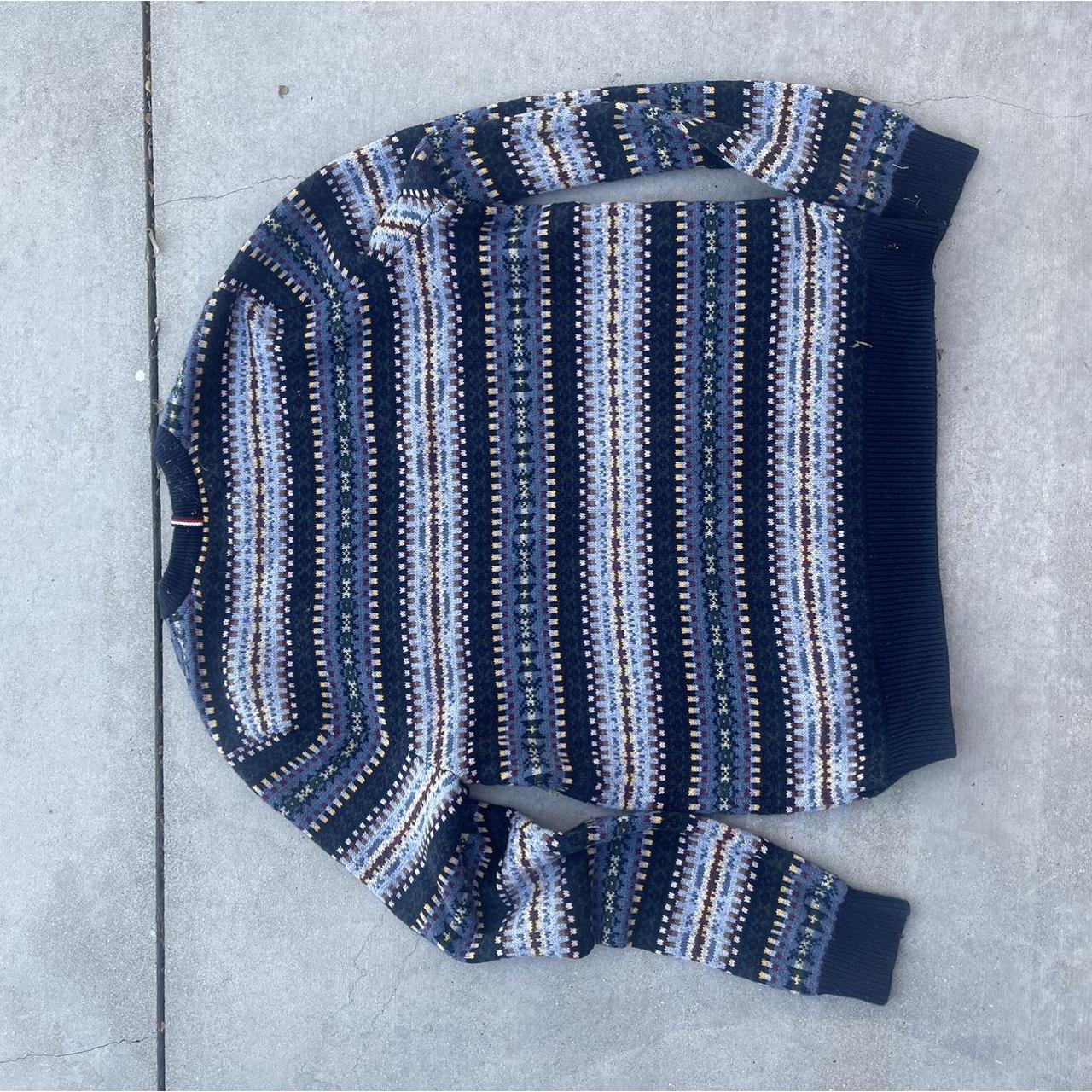 TOMMY HILFIGER multicolor SWEATER - XXL #sweater... - Depop