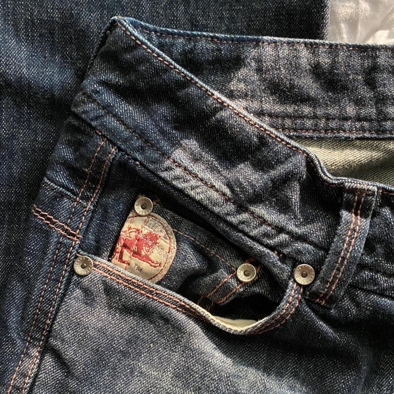 parasuco denim cult jeans with pink stitching 💌 the... - Depop