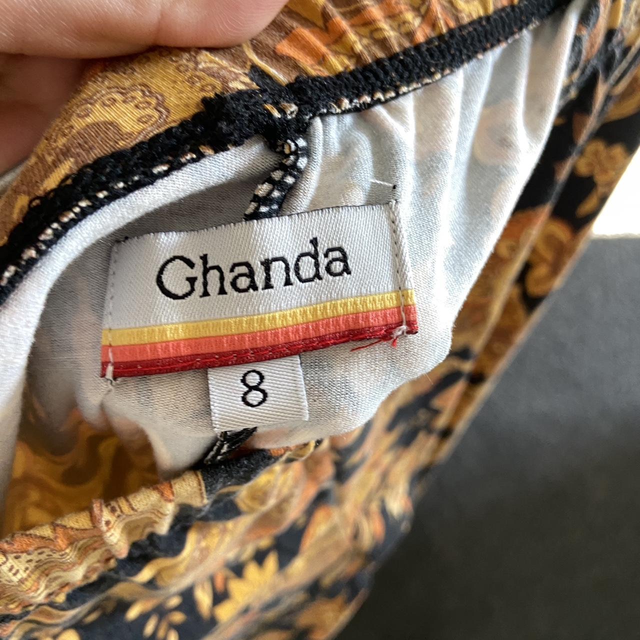 Ghanda Flared Patterned Pants Size: 8 or Aus S... - Depop