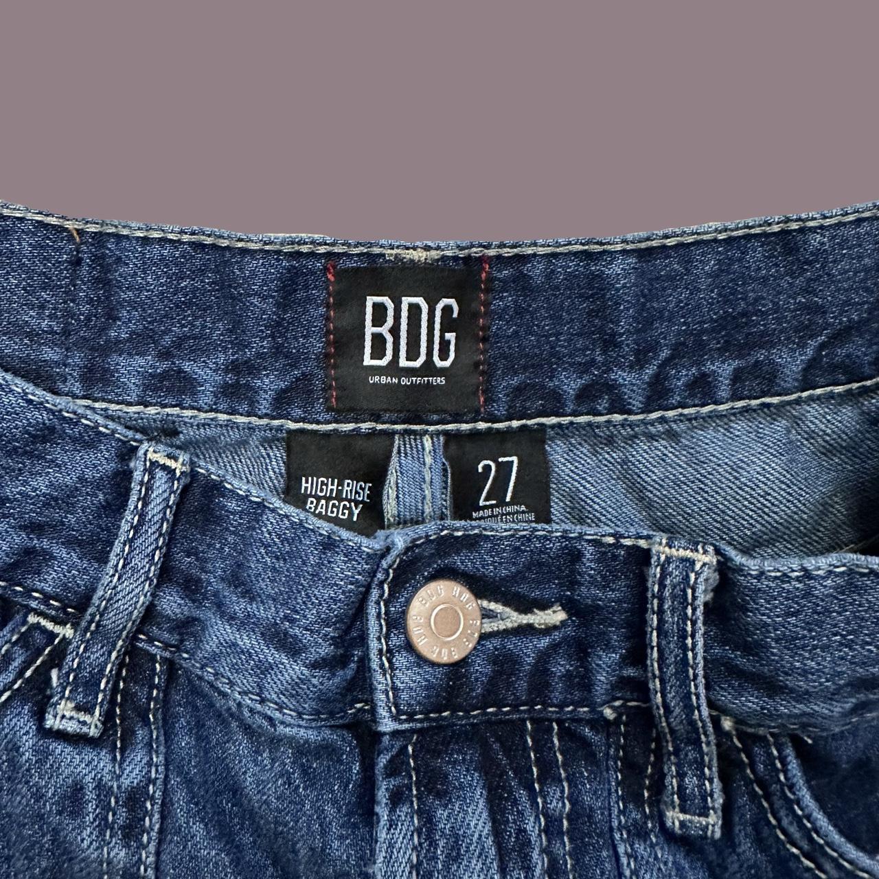 BDG high rise baggy denim cargo pants Brand:... - Depop