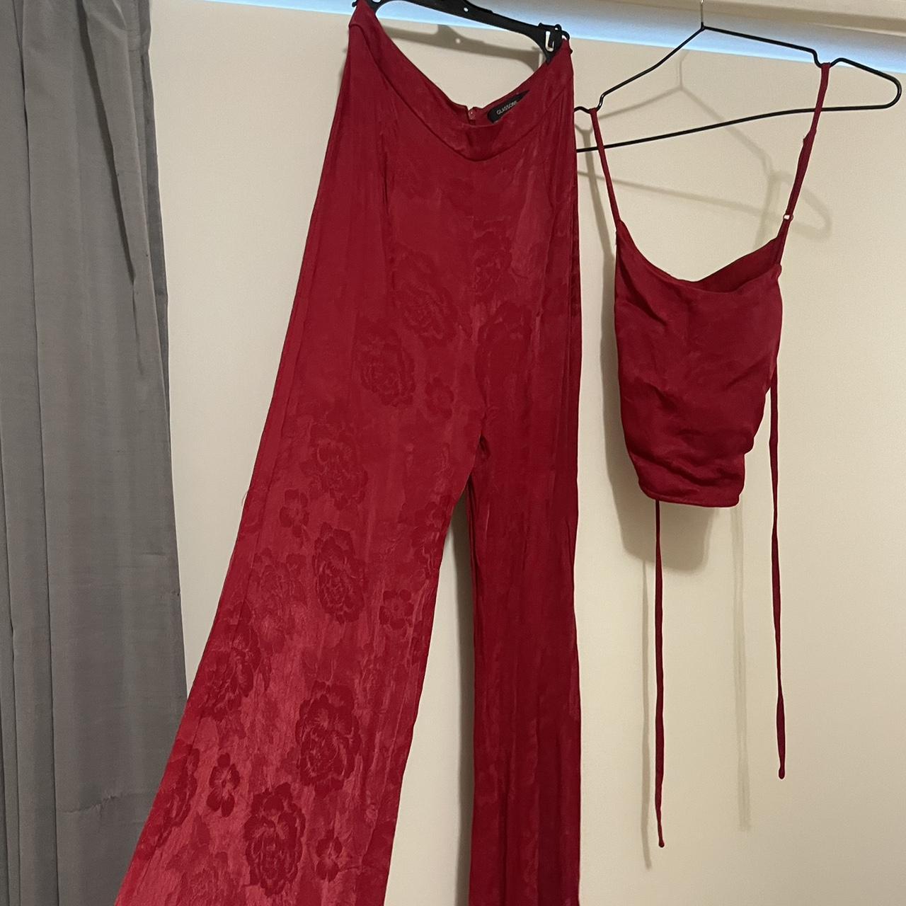 REPOP. Glassons red set. Satin-like material with... - Depop
