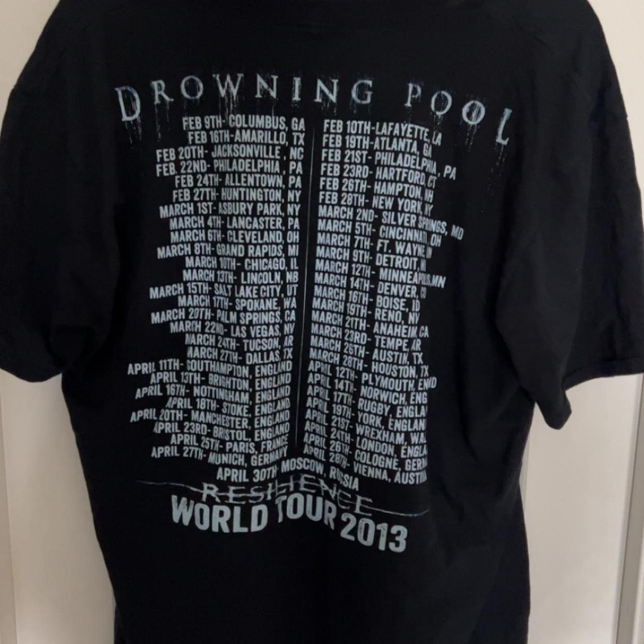Drowning pool 2013 Tour T-Shirt DM for any questions - Depop