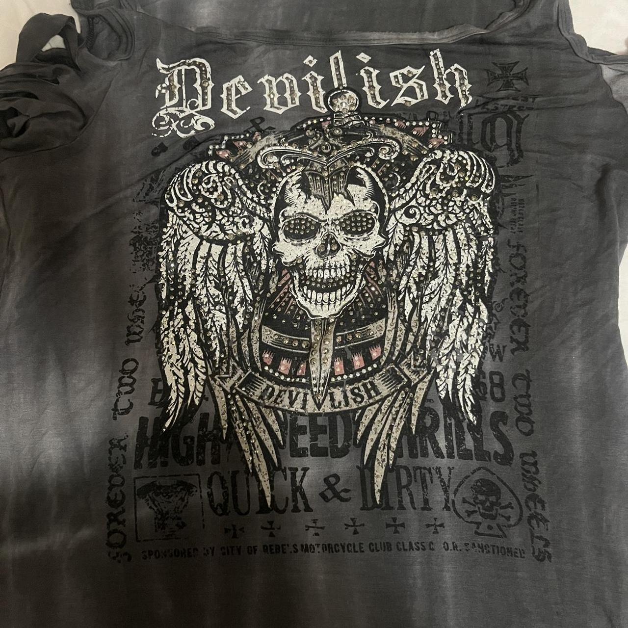 Gorgeous bedazzled shirt! Loose fit , size Large.... - Depop