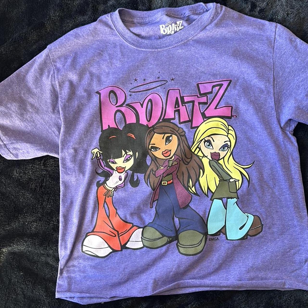 BRATZ Crop Top Never worn Loose fitting - Depop