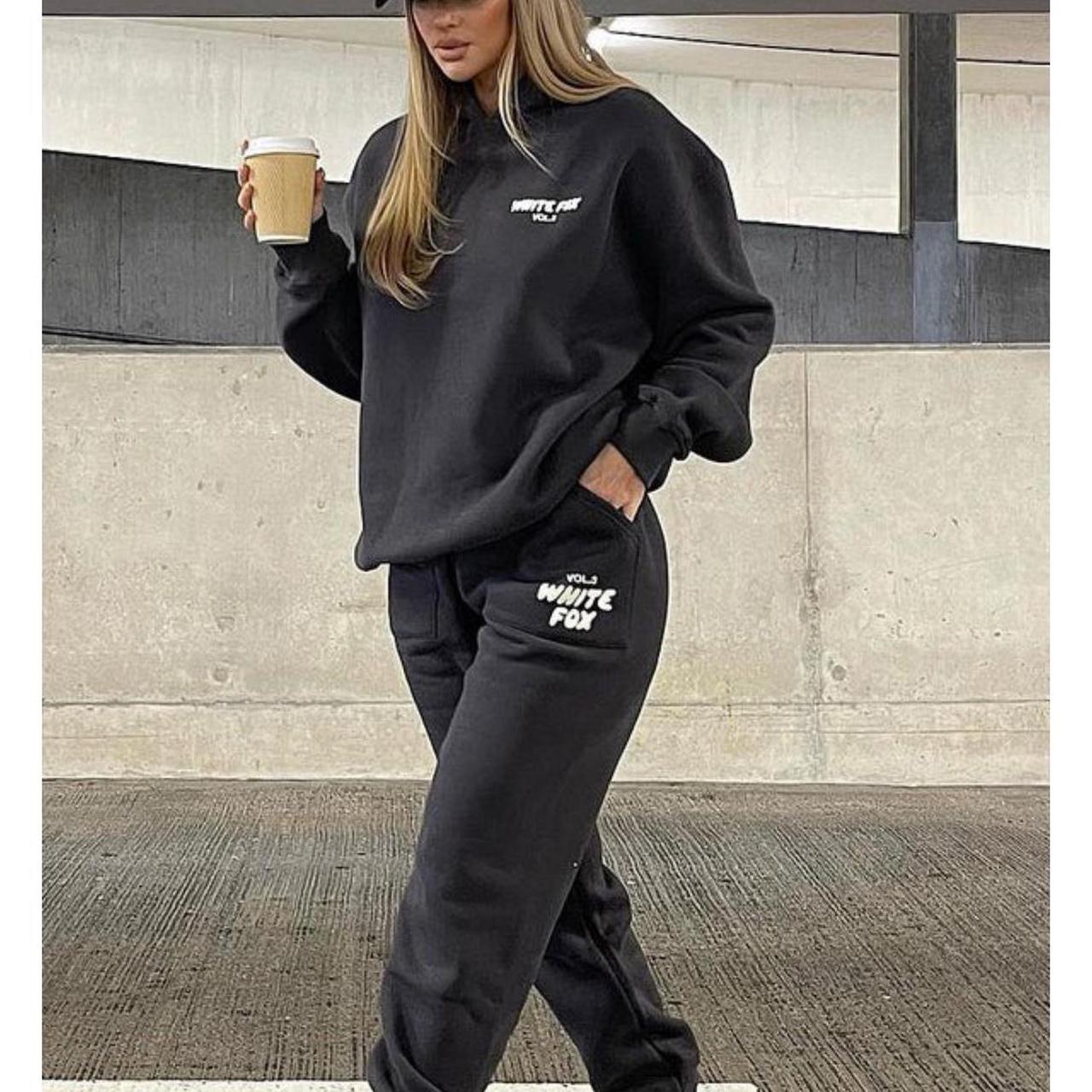 white fox HOODIE and TRACKIES Super comfy and cute... - Depop