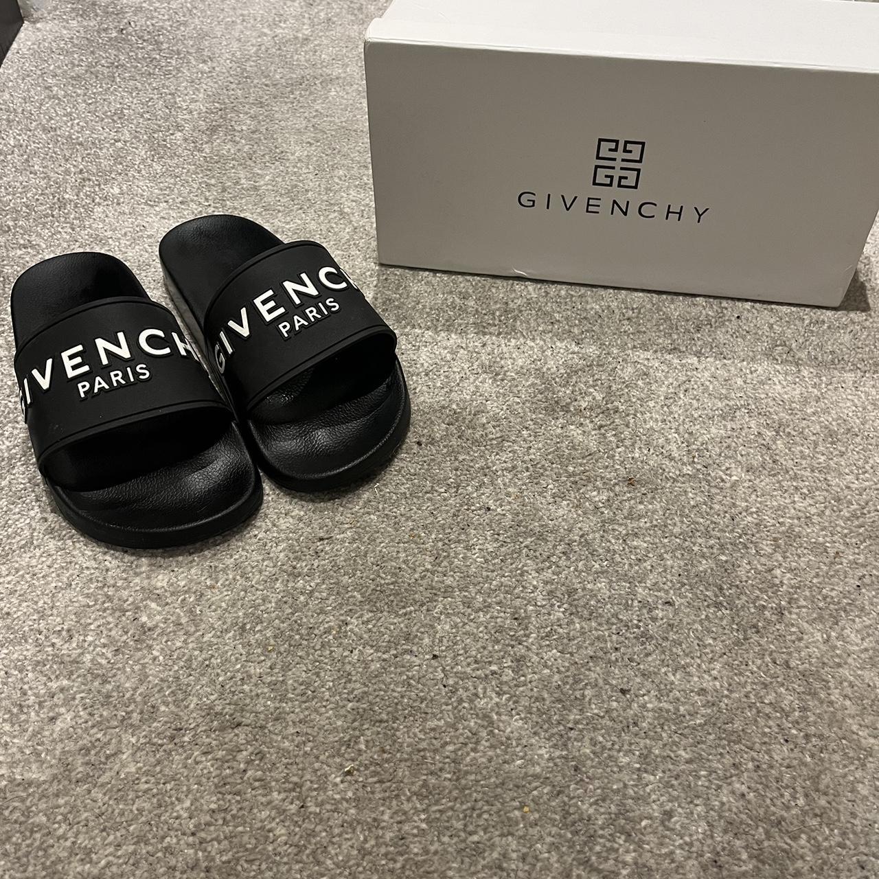 Givenchy slides Size 6/7 Only wore twice Bought... - Depop
